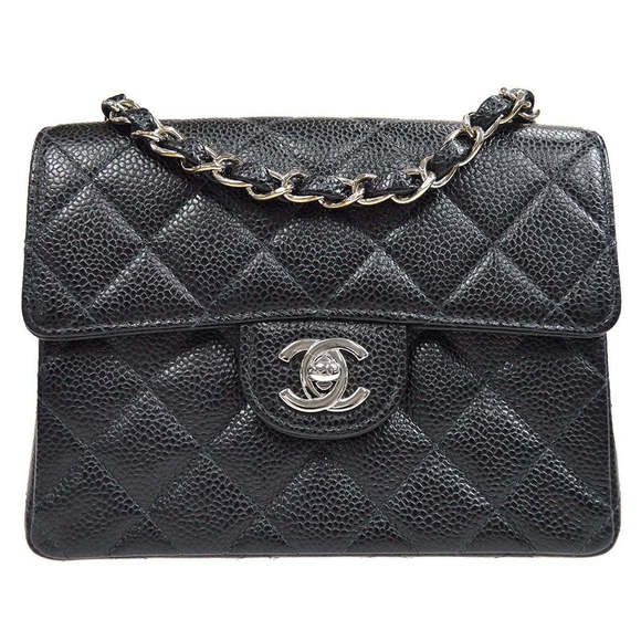 CHANEL | Bags | Chanel 200200 Mini Classic Square Flap Shw 24662 | Poshmark
